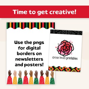 Black History Month Bulletin Board Borders, Black History Borders ...