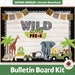 Safari Bulletin Board Kit, Animal Print Bulletin Board Letters ...