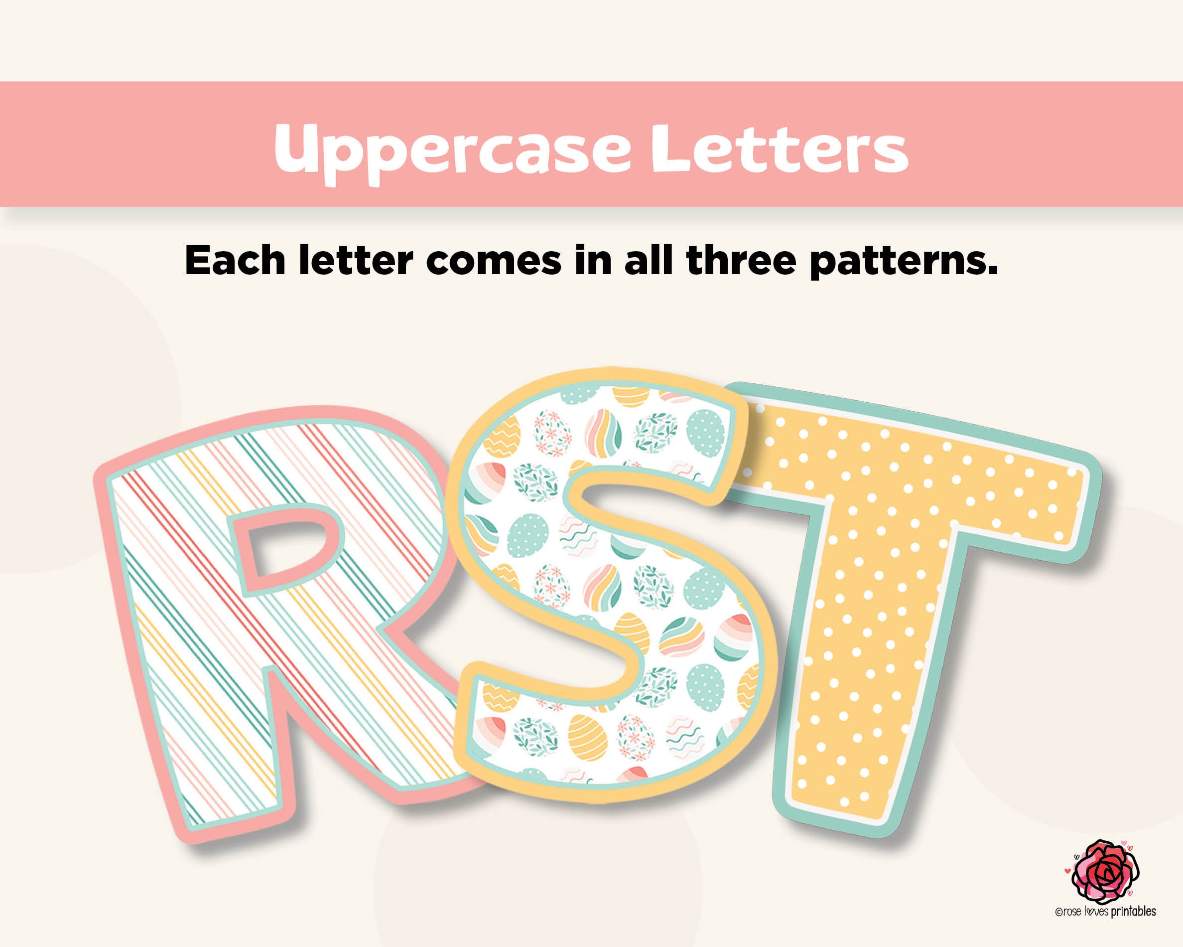 Easter Bulletin Board Letters, Printable Bulletin Board Letters for ...