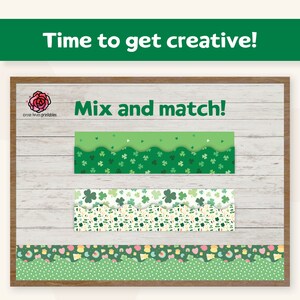 St Patricks Day Bulletin Board Border Set, March Bulletin Border, Irish ...