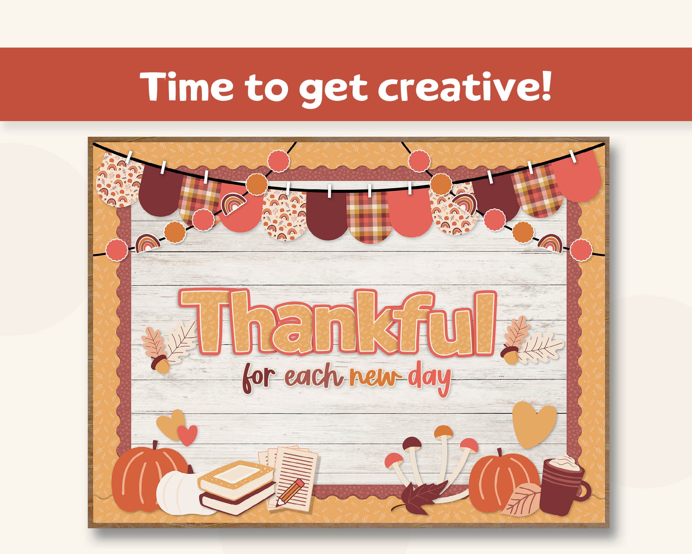 Fall Themed Printable Bulletin Board Kit or Classroom Door Decor ...