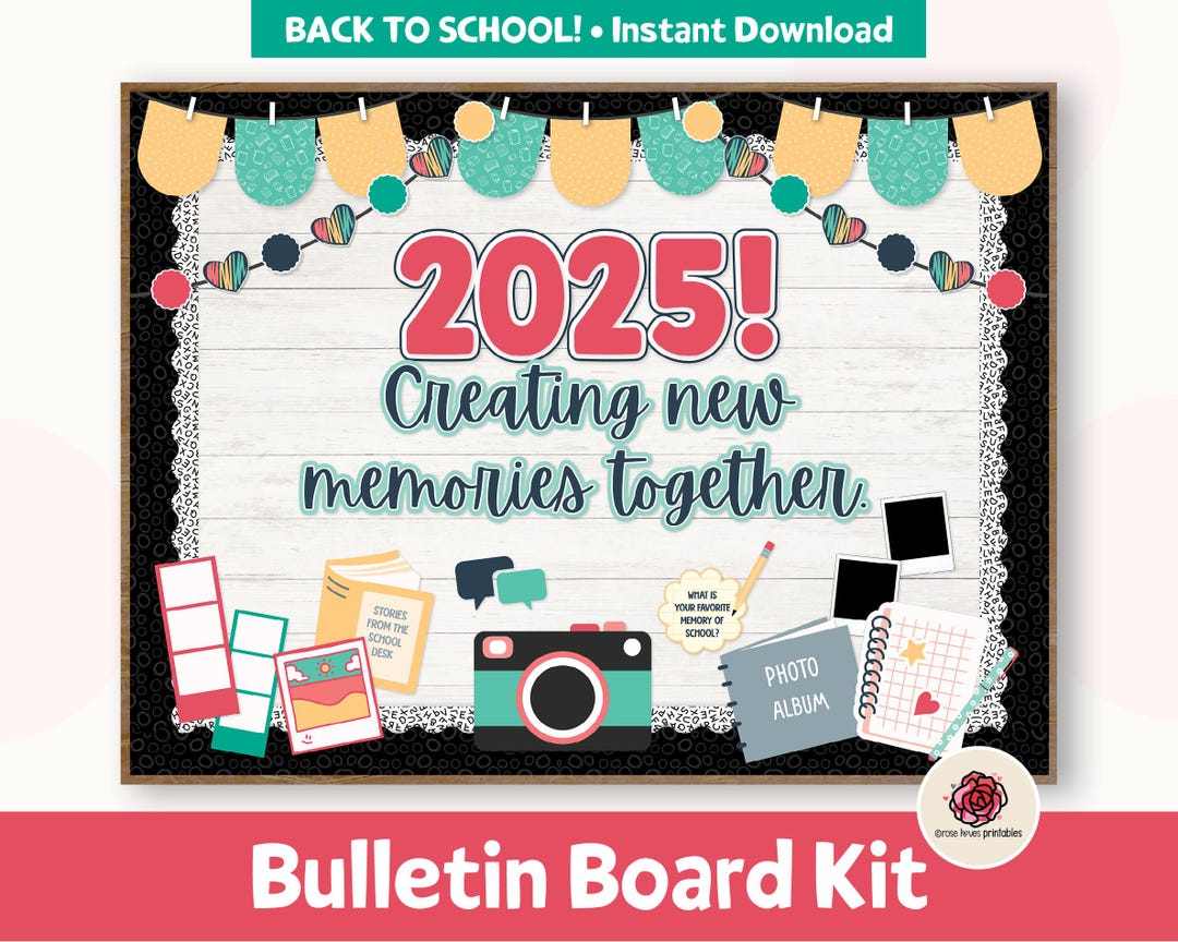 Back to School Bulletin Board Kit, Classroom Decor, Welcome Back to ...