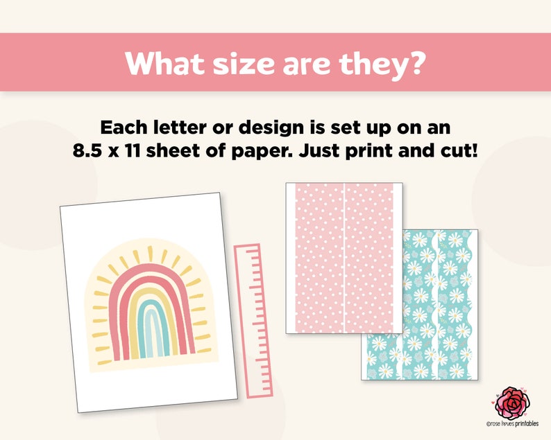 Spring Bulletin Board Kit, Printable Bulletin Board Letters, Printable ...