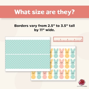 Easter Bulletin Board Border Set, Spring Bulletin Border, Printable ...