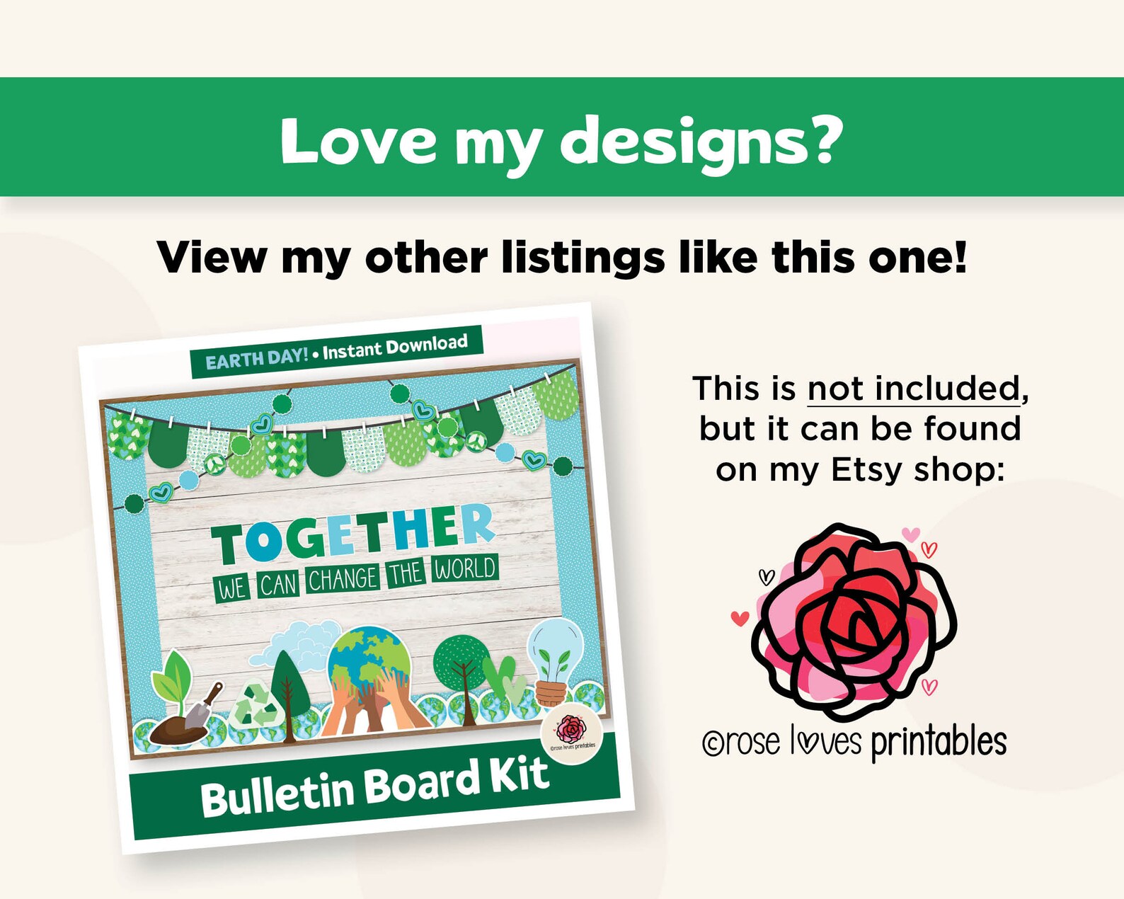 Earth Day Bulletin Board Letters, Printable Bulletin Board Letters ...