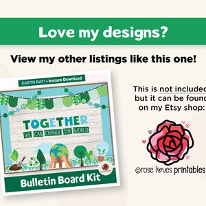 Earth Day Bulletin Board Letters, Printable Bulletin Board Letters ...