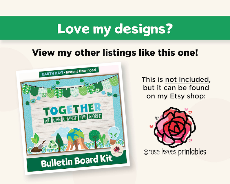 Earth Day Bulletin Board Letters, Printable Bulletin Board Letters ...