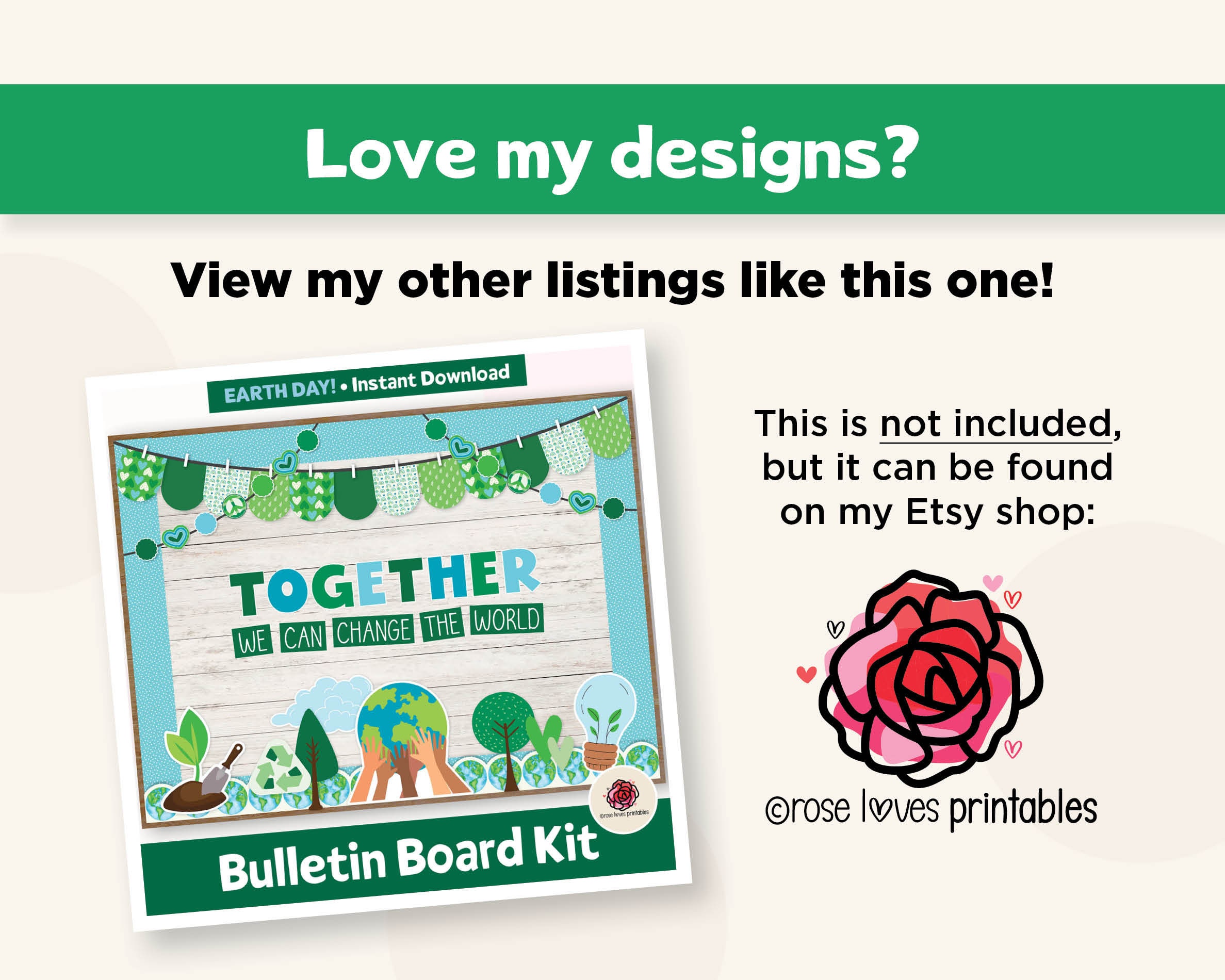 Earth Day Bulletin Board Letters, Printable Bulletin Board Letters ...