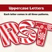 Bulletin Board Letter Set, Christmas Alphabet for Teacher Classroom ...
