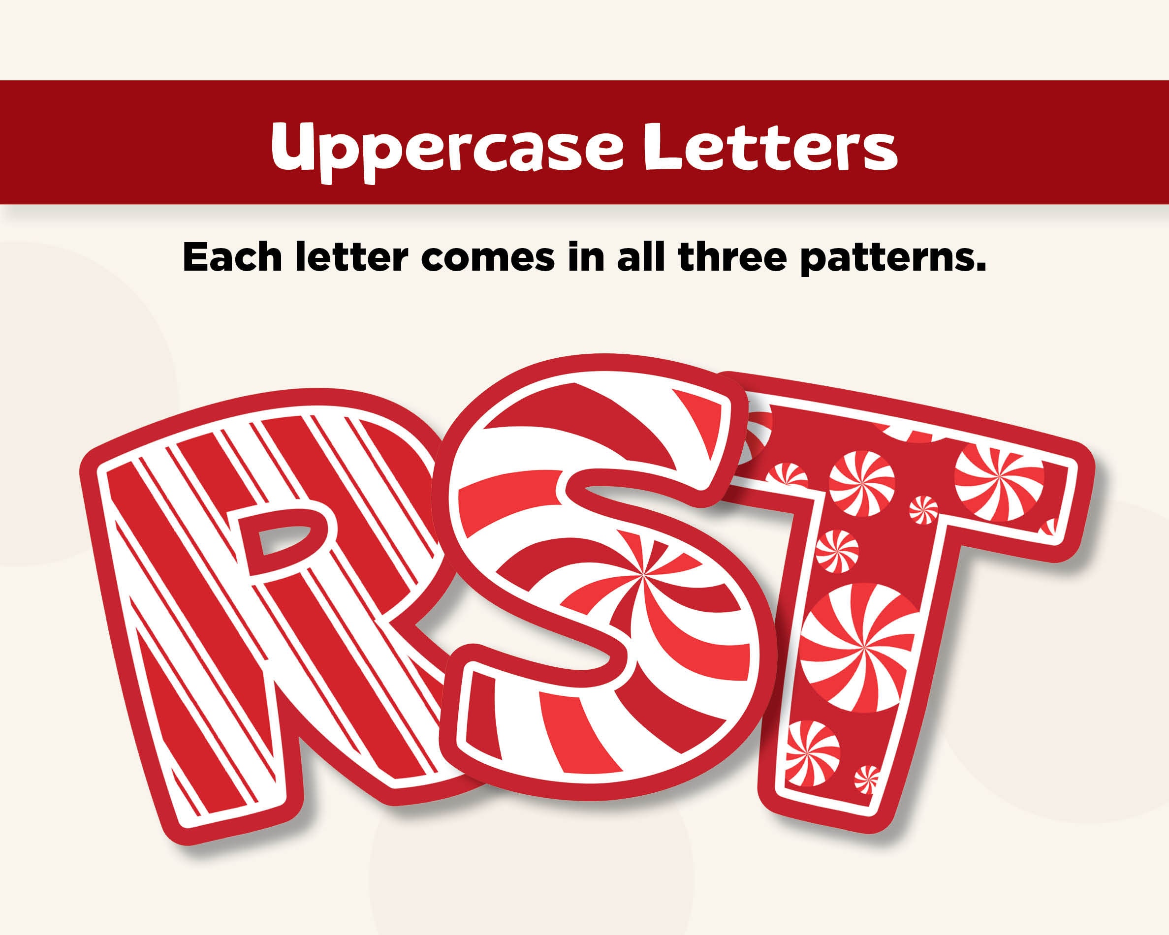 Bulletin Board Letter Set, Christmas Alphabet for Teacher Classroom ...