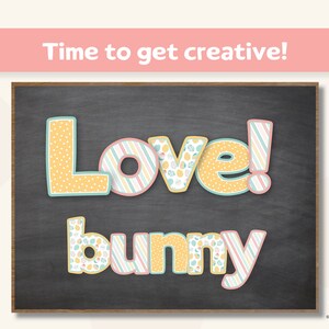 Easter Bulletin Board Letters, Printable Bulletin Board Letters for ...