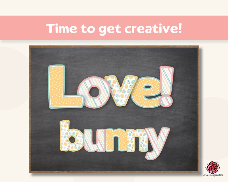 Easter Bulletin Board Letters, Printable Bulletin Board Letters for ...