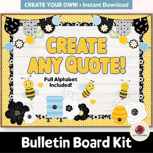 Custom Bumble Bee Bulletin Board Kit, Kindness Bulletin Board, Spring ...