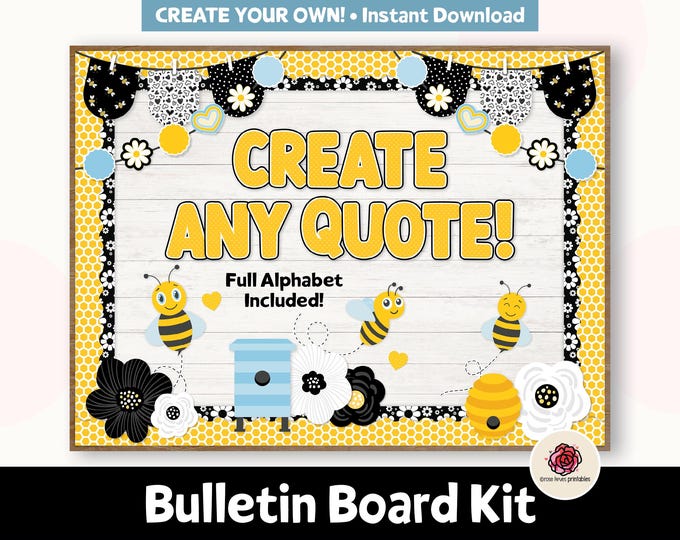Spring Classroom Bulletin Board Border Set, Bumble Bee Bulletin Border ...