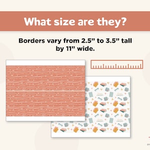 Library Bulletin Board Border Set, Book Bulletin Border, Printable ...