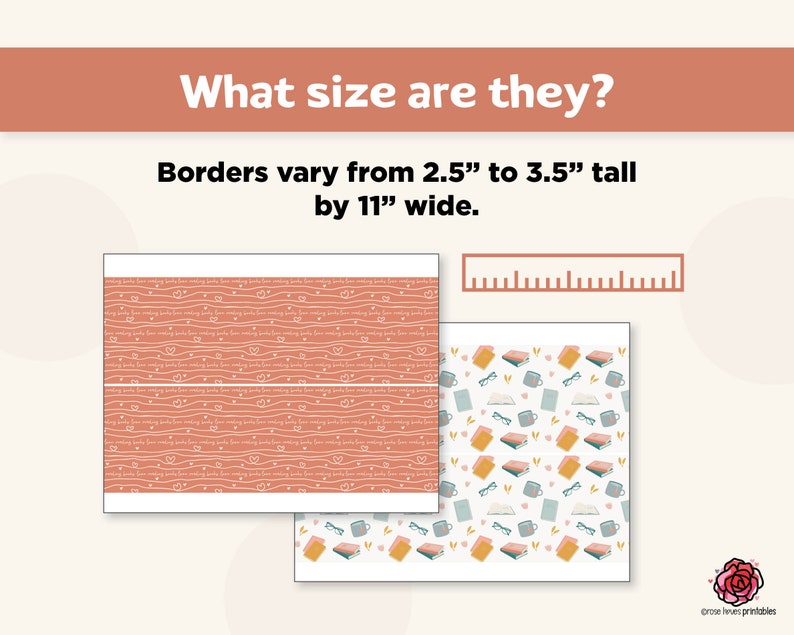 Library Bulletin Board Border Set, Book Bulletin Border, Printable ...