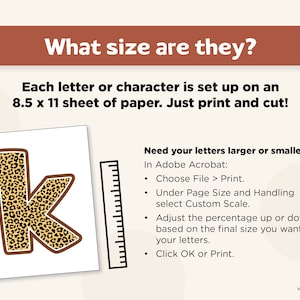 Animal Print Bulletin Board Letters, Safari Printable Letters for ...