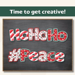 Groovy Christmas Bulletin Board Letters, Holiday Letters Png Clipart ...