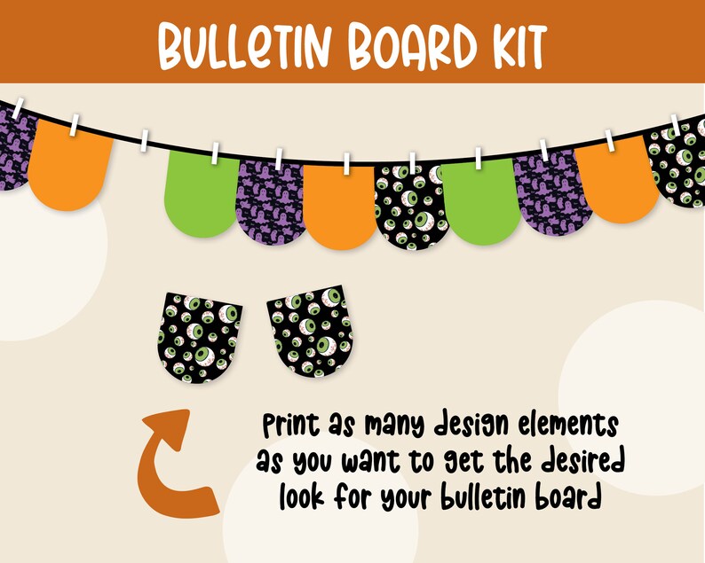 Halloween Bulletin Board Kit, October Bulletin Board Kit, Halloween ...