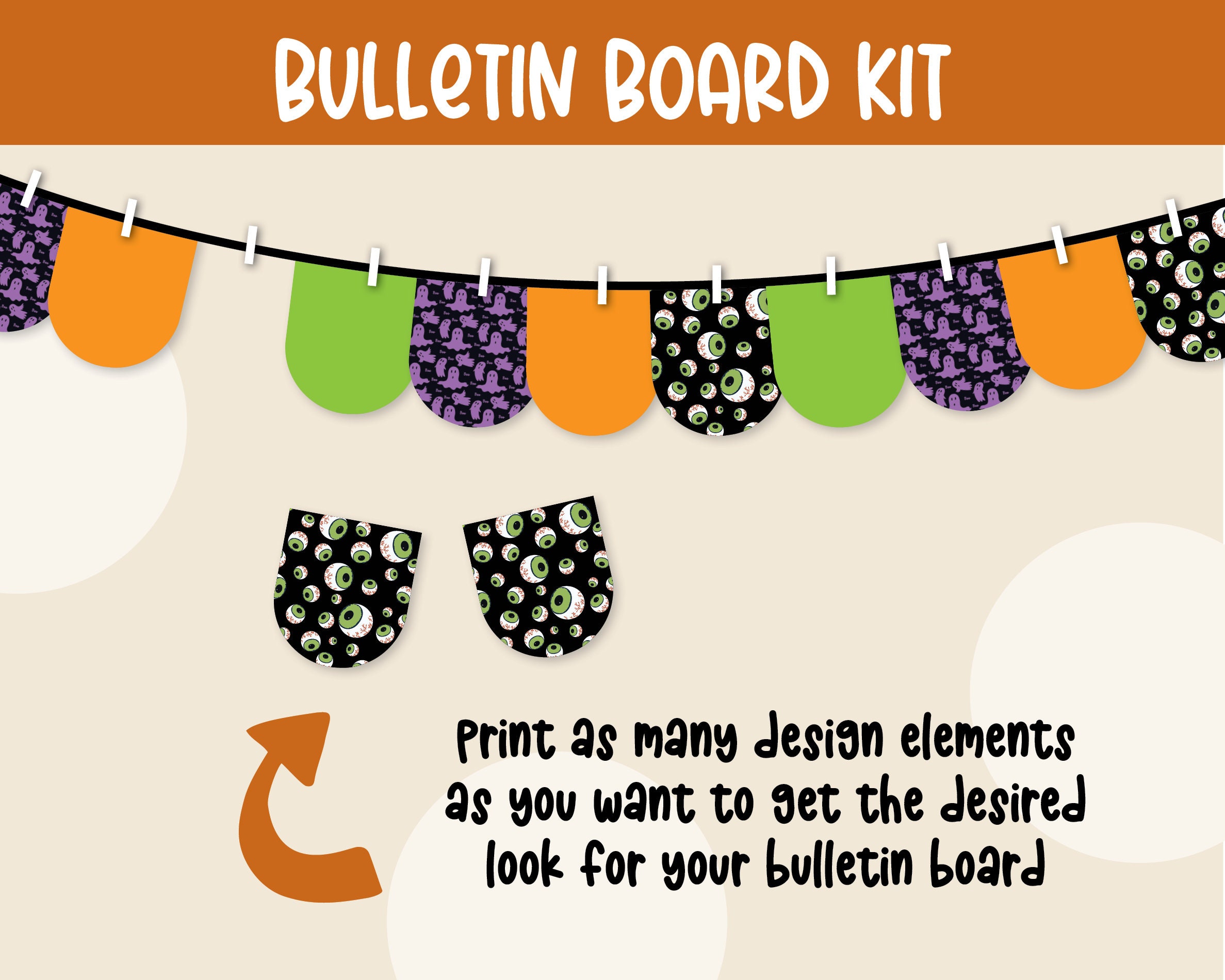 Halloween Bulletin Board Kit, October Bulletin Board Kit, Halloween ...