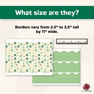 St Patricks Day Bulletin Board Border Set, March Bulletin Border, Irish ...