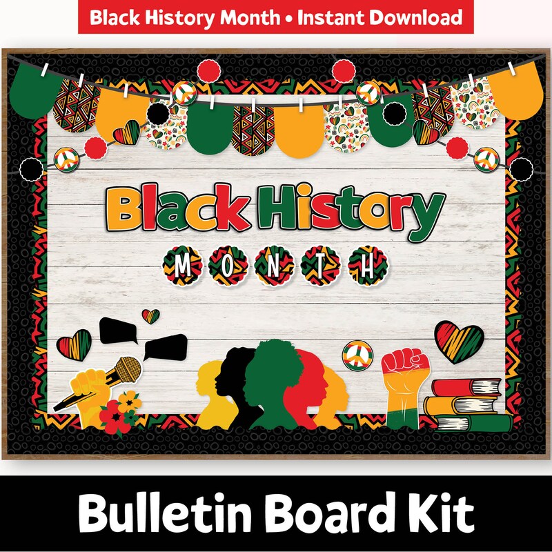 Black History Month Bulletin Board Border - Etsy