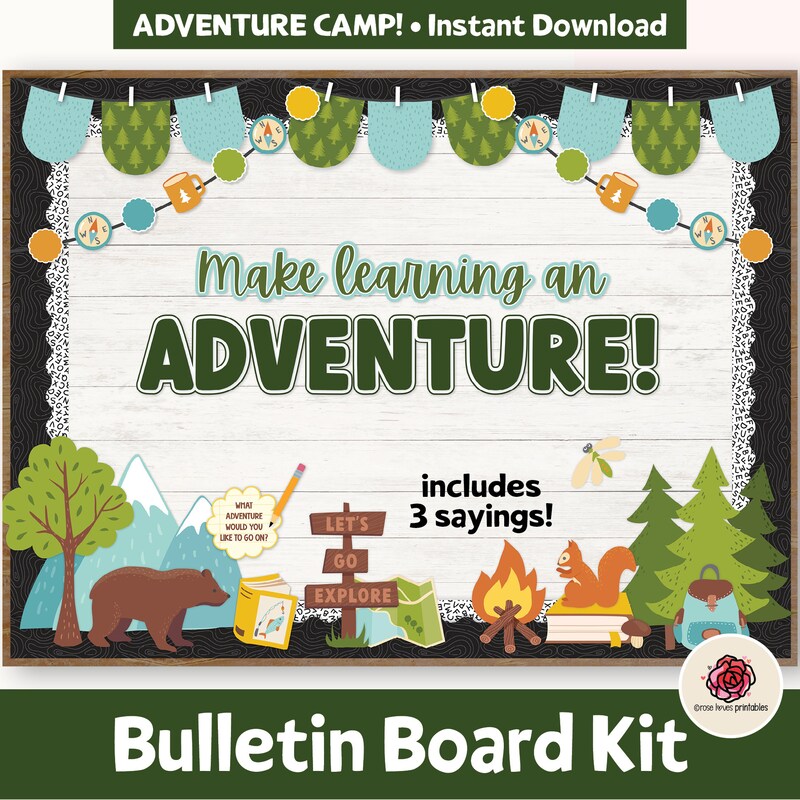 Camping Bulletin Board - Etsy