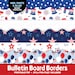 4th of July Bulletin Board Border, Printable Border for Classroom Decor ...
