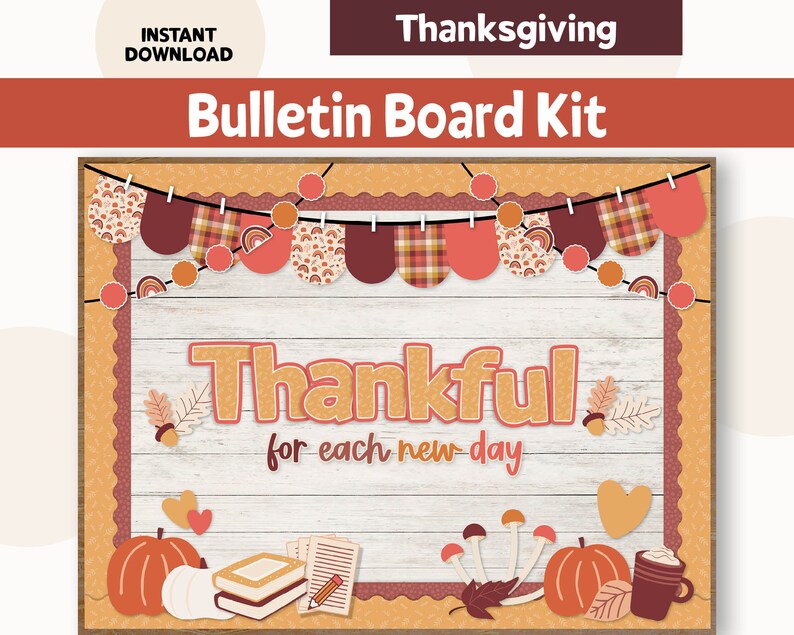 Fall Themed Printable Bulletin Board Kit or Classroom Door Decor ...