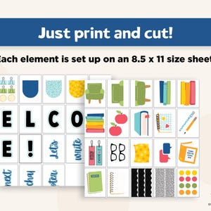 Back to School Bulletin Board Kit, Classroom Decor, Welcome Back to ...