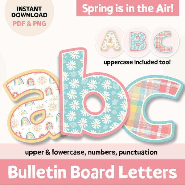 Rainbow Letters - Etsy