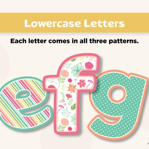 Bright Spring Bulletin Board Letters, Spring Printable Letters, April ...