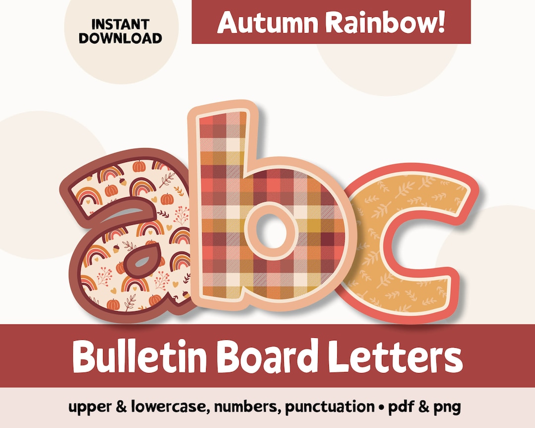 Fall Bulletin Board Letters November, Thanksgiving Letters Png, Fall ...