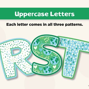 Earth Day Bulletin Board Letters, Printable Bulletin Board Letters ...