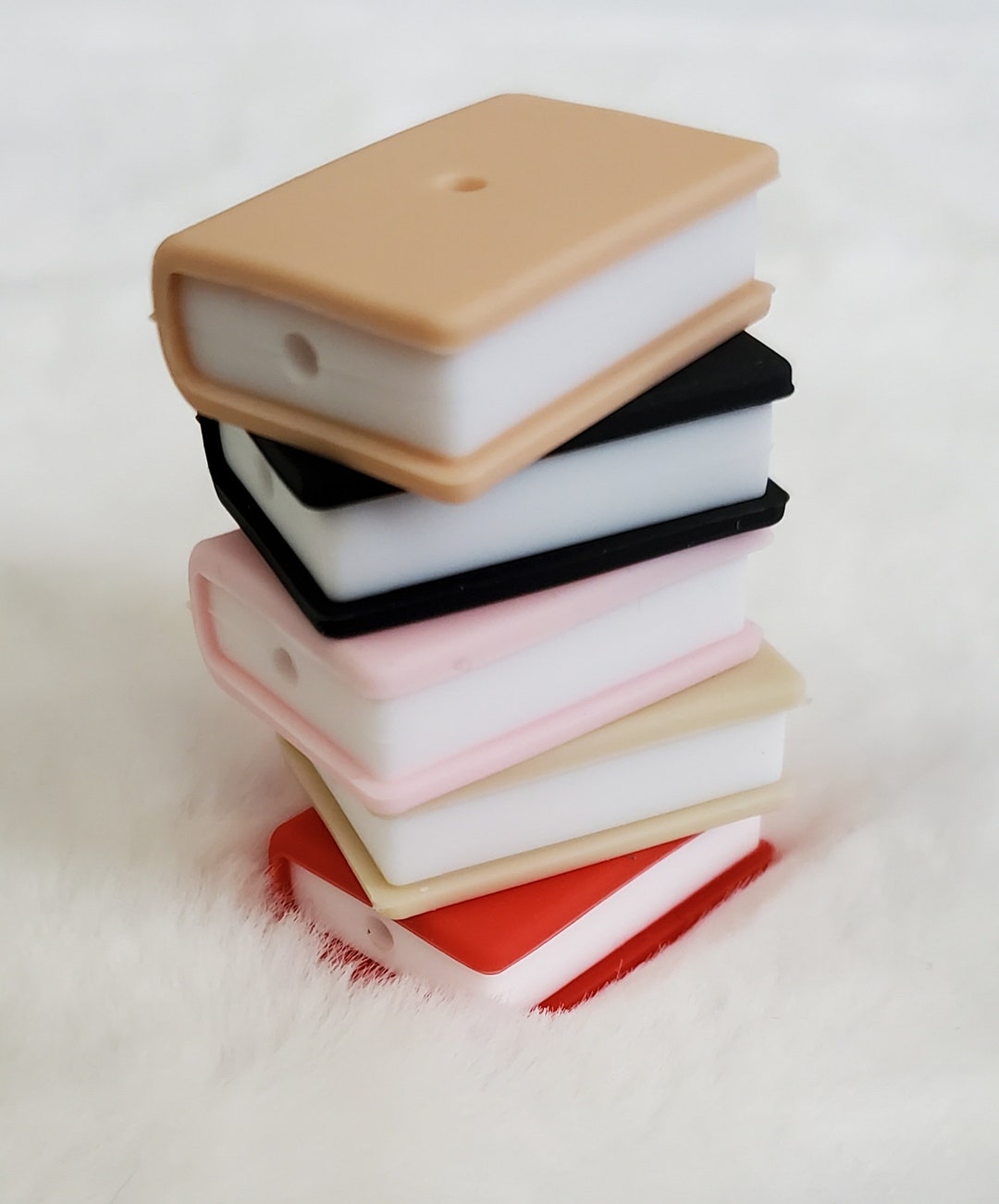 Silicone Focal Bead Book Shaped Focal Bead Silicone Bead - Etsy