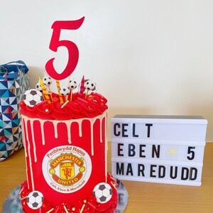 Manchester United Cake Topper