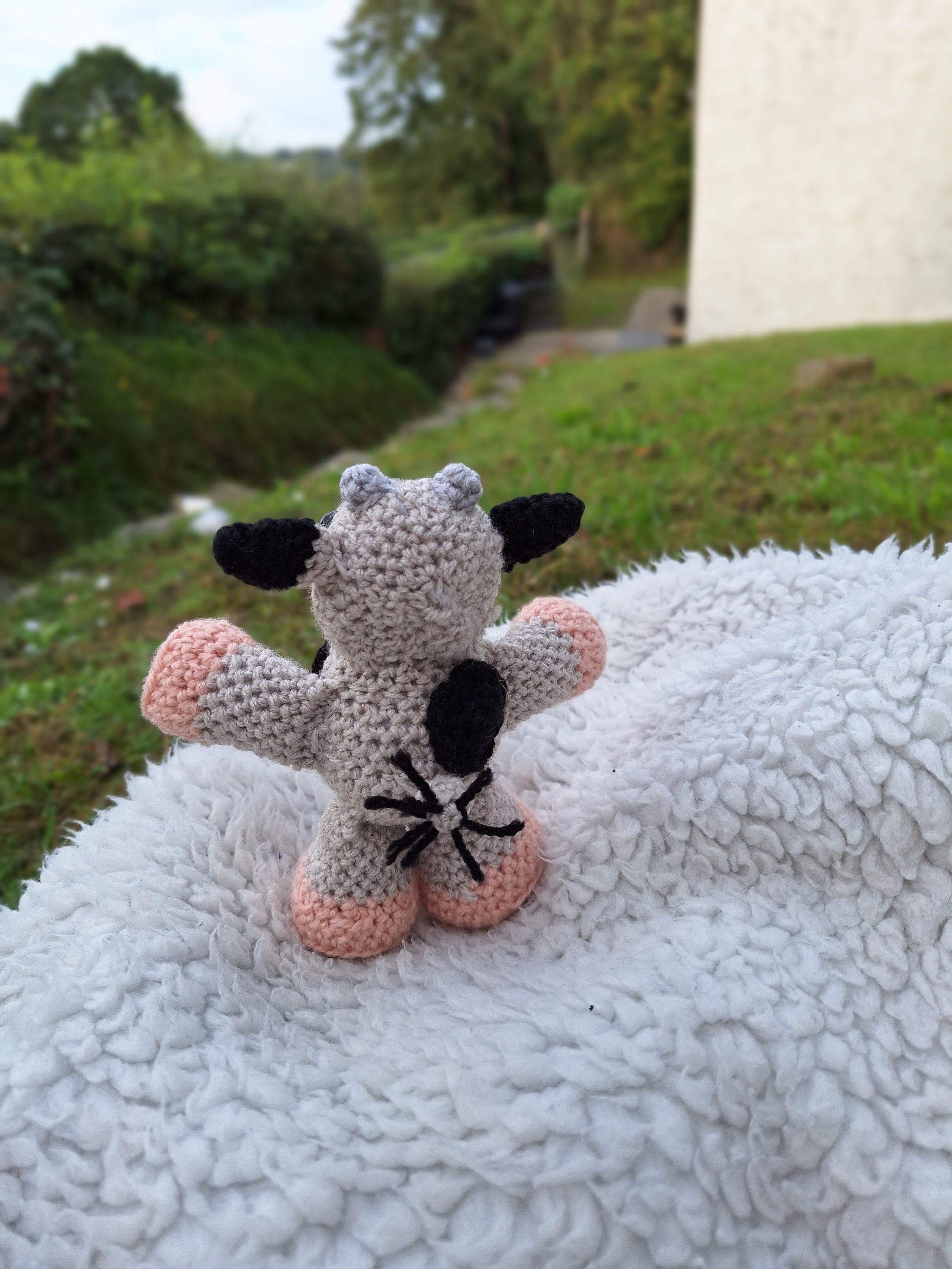 Mindy the Moo Cow /handmade Cow Plushie/amigurumi Cow/finished Cow Toy ...