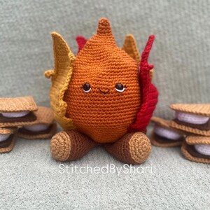 Campfire S'mores Memory and Matching Game. Crochet English Pattern *pdf ...