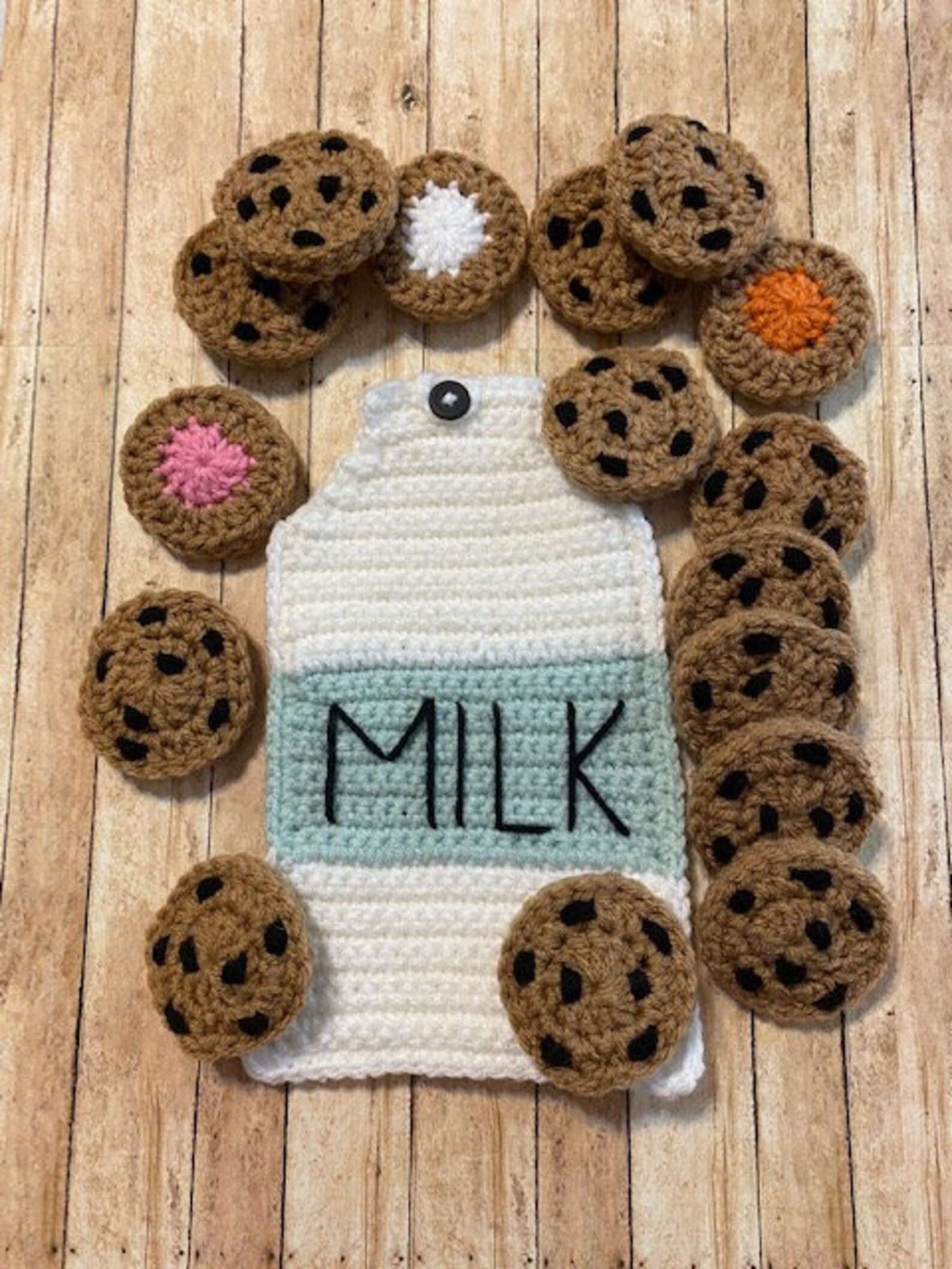 Milk & Cookies Memory Game PATTERN ONLY Original Stitchedbyshari Design ...