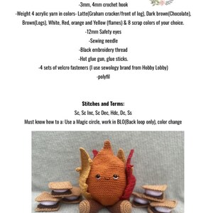 Campfire S'mores Memory and Matching Game. Crochet English Pattern *pdf ...