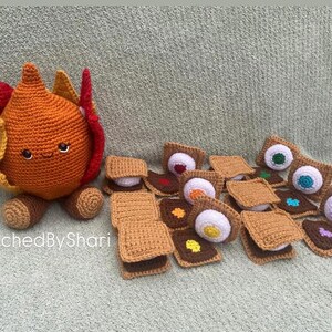Campfire S'mores Memory and Matching Game. Crochet English Pattern *pdf ...