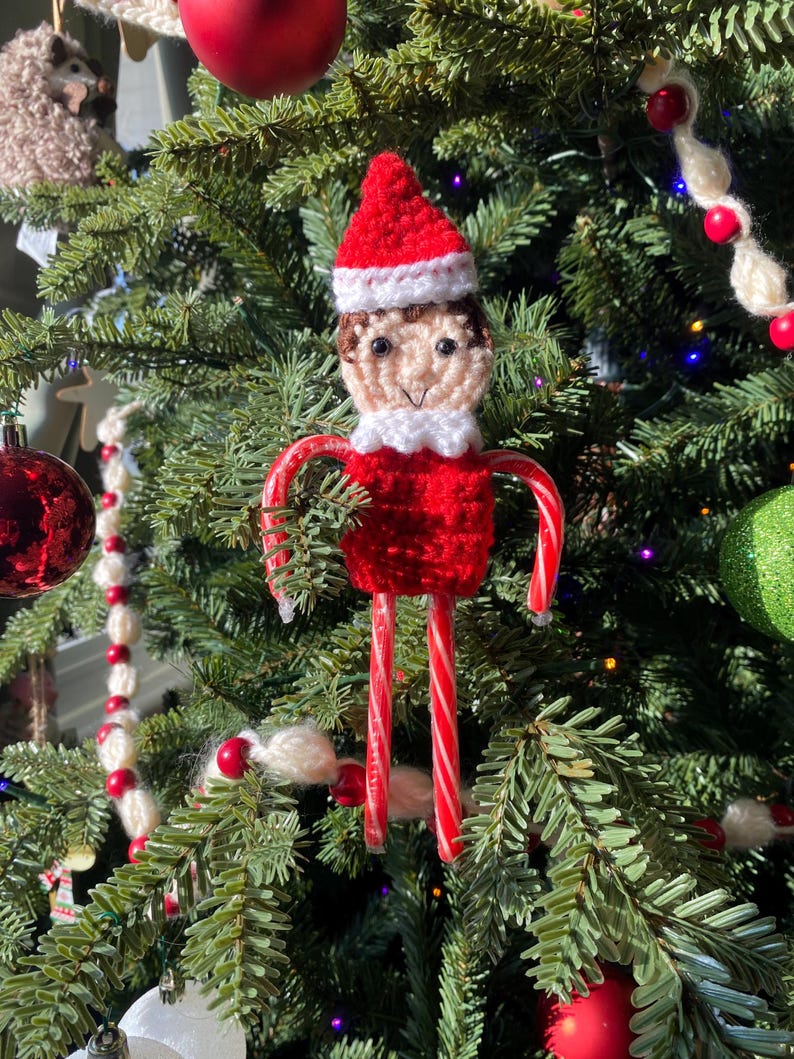Candy Cane Elves- English Crochet Pattern- 2 Patterns in 1- Christmas ...