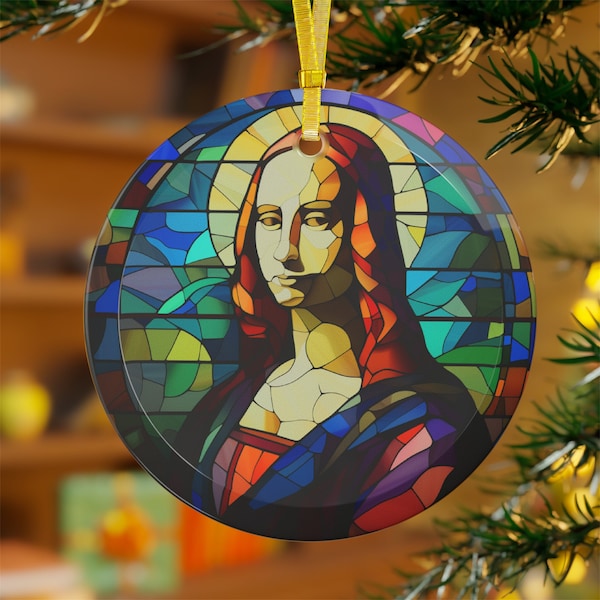 Mona Lisa Christmas Ornament - Etsy