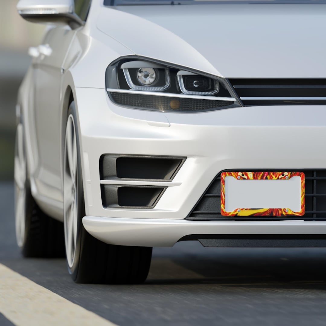 Calcifer Fire License Plate Frame - Howl's Moving Castle Anime Fanart ...