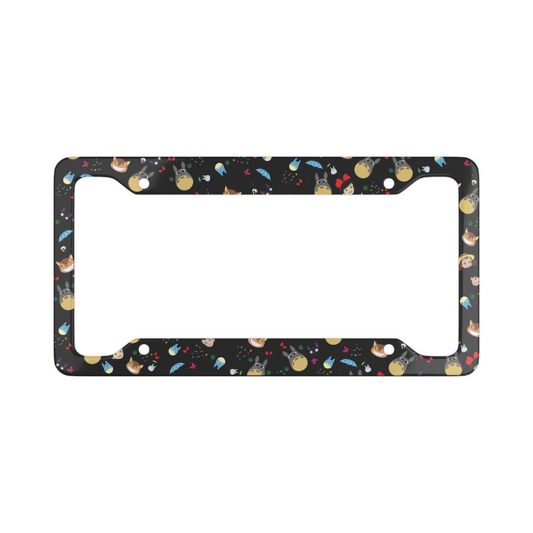 My Neighbor Totoro Inspired Soot Sprite License Plate Frame Spirited ...