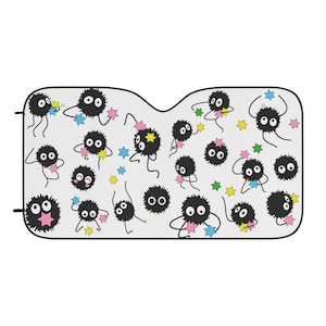 Soot Sprites Sunshades Car Visor Studio Ghibli Sunshade Anime Visor ...
