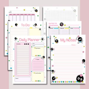 Soot Sprite Printable Planner Page Organization PDF Instant Download ...