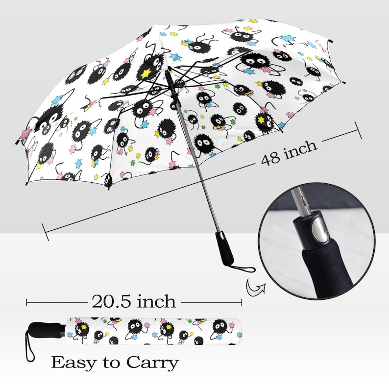 Soot Sprite Umbrella: Spirited Away Anime Sunshade - Etsy