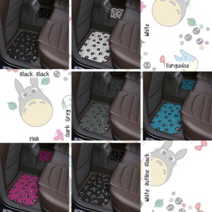 Soot Sprites Car Floor Mats, 1pc or 4pc Set Car Mat Spirited Away Anime ...