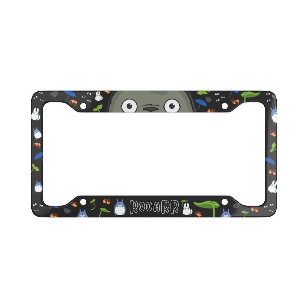 My Neighbor Totoro Inspired License Plate Frame Studio Ghibli Fanart ...